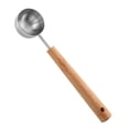 304 stainless steel measuring spoon with beech wood handle, coffee bean ...