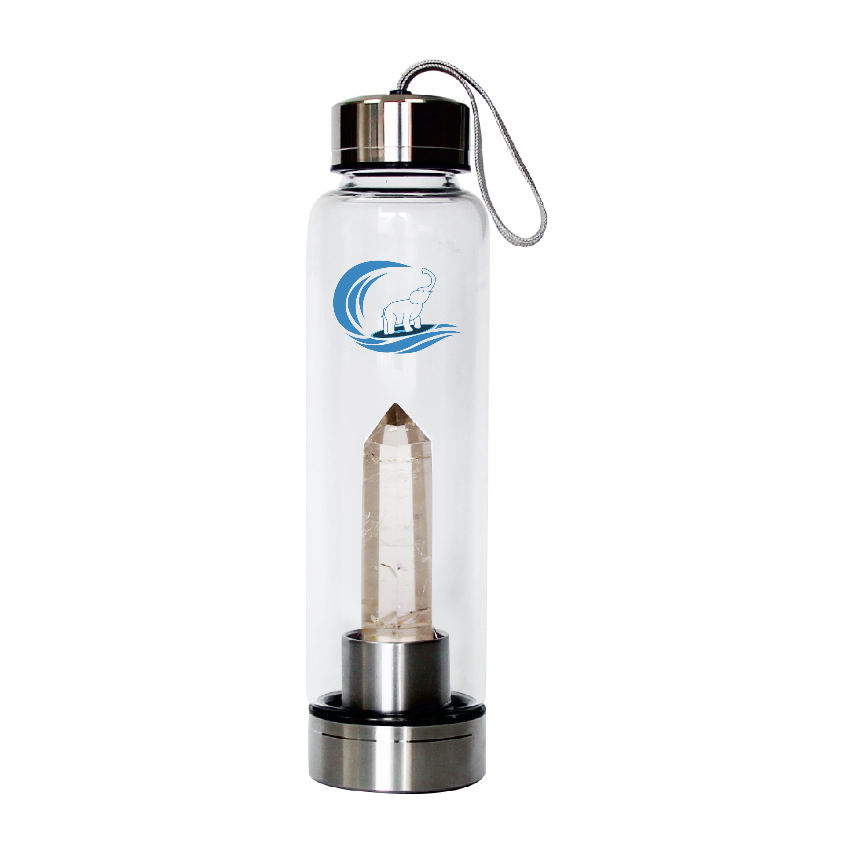 Crystal-Infused Water Bottle – Smoky Quartz - Walmart.com