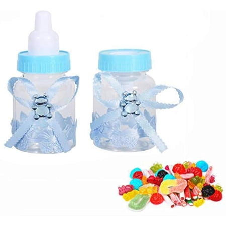 50pcs Cute Feeding Bottle Shape Candy Boxes 3.5 Inch Mini Fillable Baby ...
