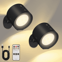 LED Wall Mounted Lights, USB Rechargeable Wall Mounted Lights with ...