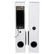 Rockville TM80W White Powered Home Theater Tower Speakers 8" Sub/Bluetooth/USB - Walmart.com