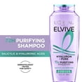 L'Oreal Paris Elvive Hyaluron Pure Moisturizing Shampoo for Oily Hair, 13.5 fl oz - Walmart.com