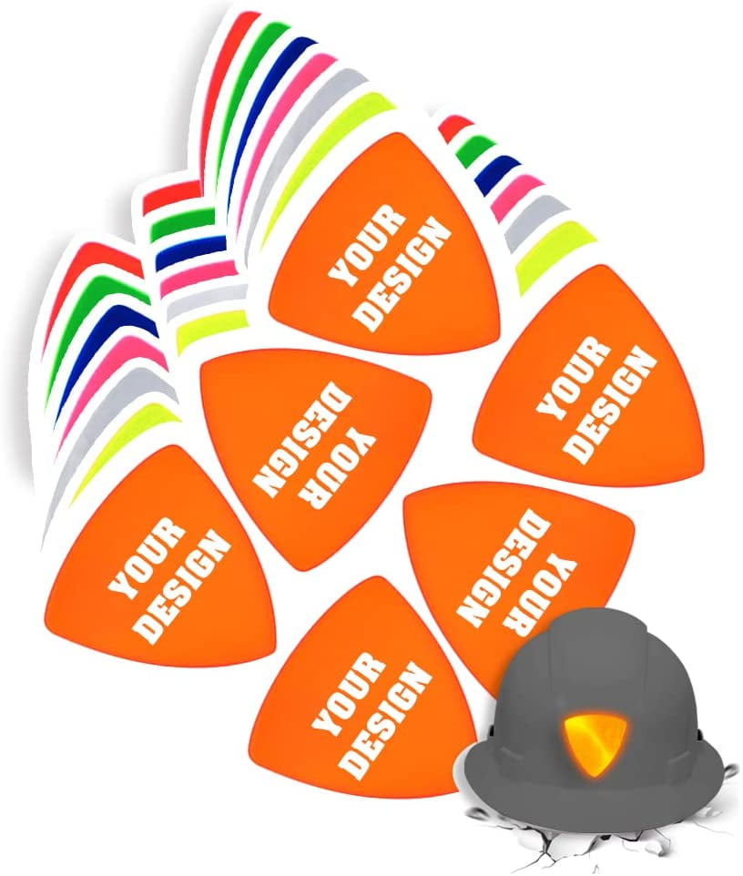 High Visibility Reflective Safety Hard Hat Sticker Customize Logo Hi ...