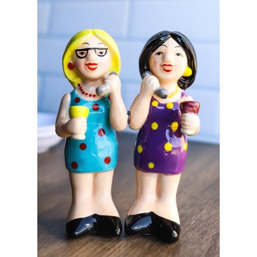Ebros Colorful Ceramic Black White Cat Couple Hugging Dancing Salt ...