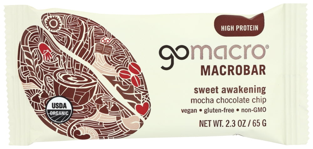 (12 Pack)Gomacro Bar - Organic - Mocha - Chocolate Chip, 2.3 oz ...