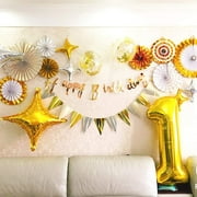 2 Number 31 Balloons Gold, Giant Number 31 Balloon Foil Balloons 40 ...