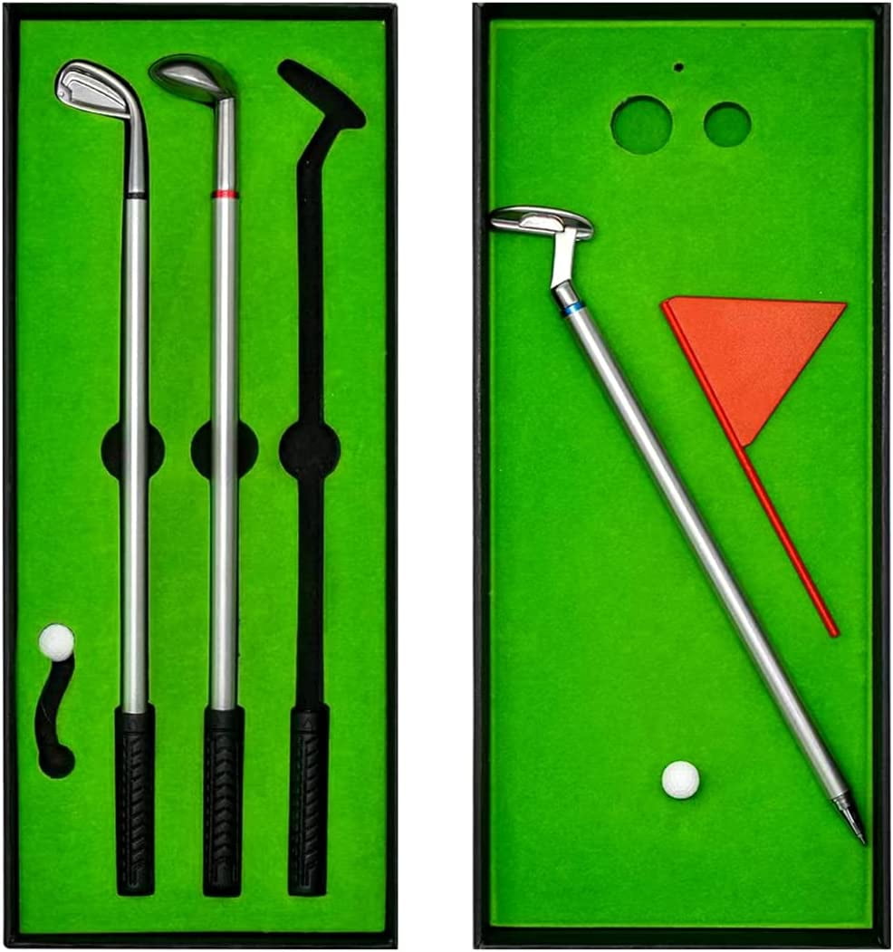 HEJULIK Golf Pen Gift Set Cool Office Gadgets Desk Accessories for Men ...