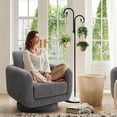 32-75" Shepherd Hook Stand, Adjustable Free Standing Pole Holder for ...