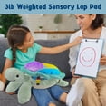 MEAVIA Weighted Sensory Lap Pad, Sea Turtle Plush Toy with Detachable Pillow, 3 lbs - Walmart.com