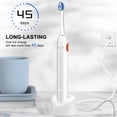MySmile Sonic Electric Toothbrush for Adults, 6 Replace Heads, 5 Modes ...