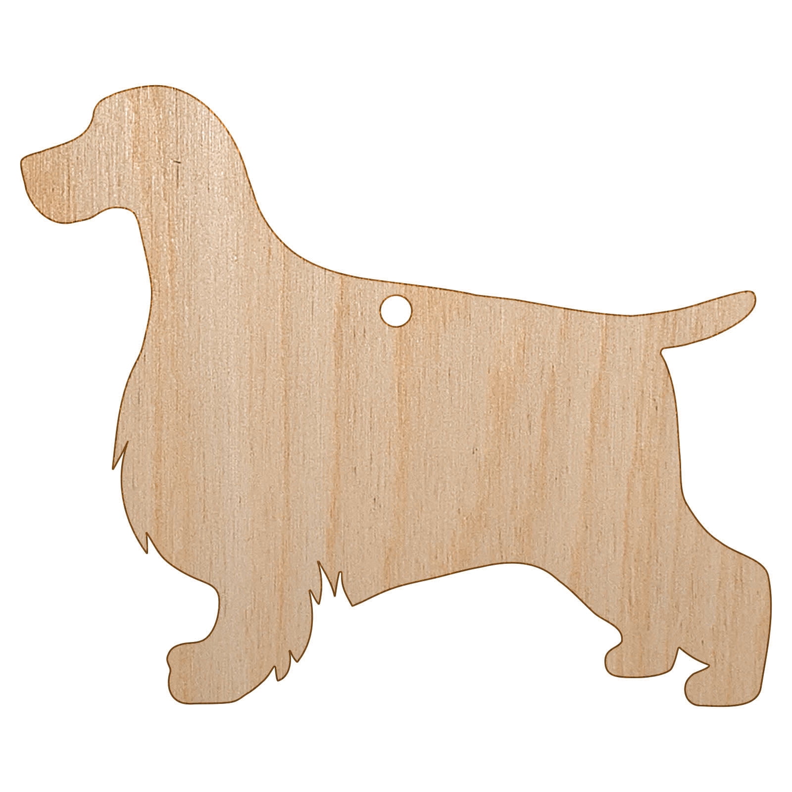 English Cocker Spaniel Dog Solid Wood Holiday Christmas Tree Ornament ...
