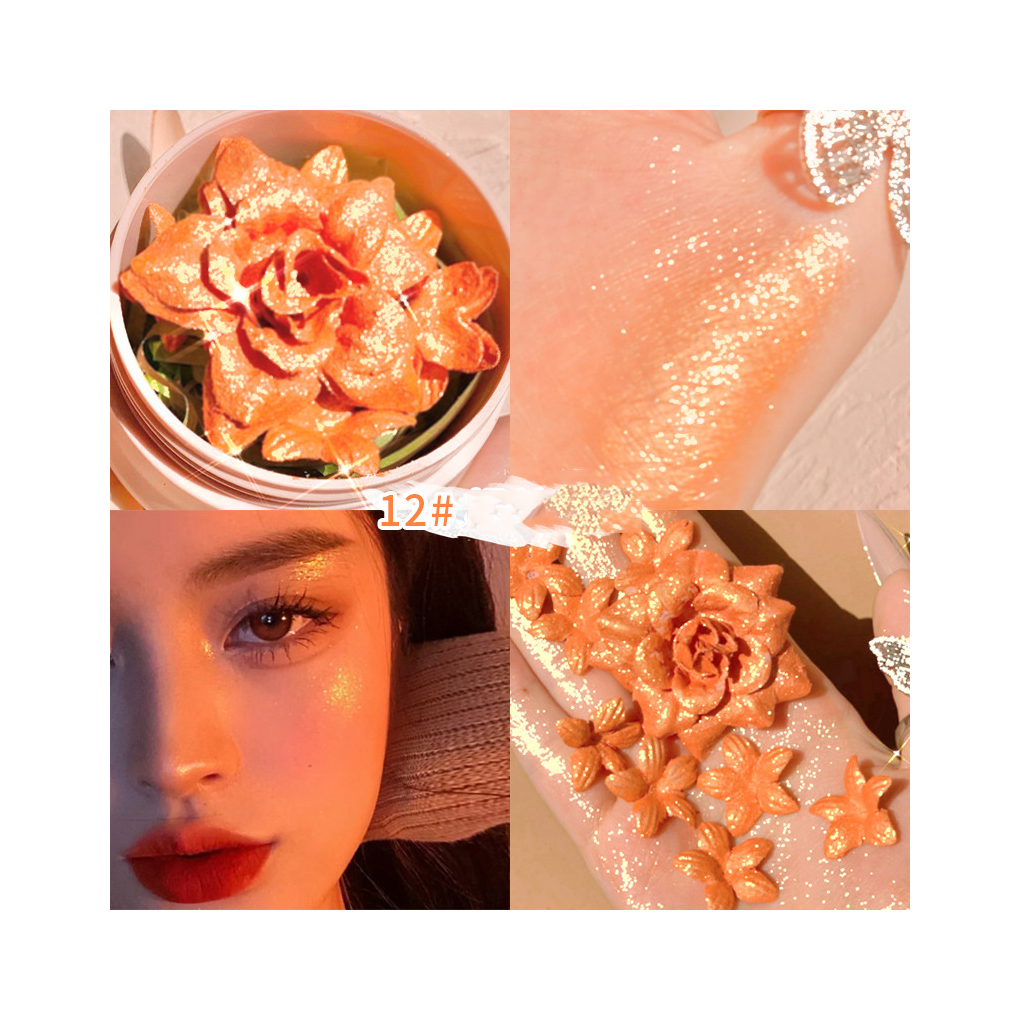 Dreamy Highlighter, Beautiful Flowers, with Highlight Brush, Face ...