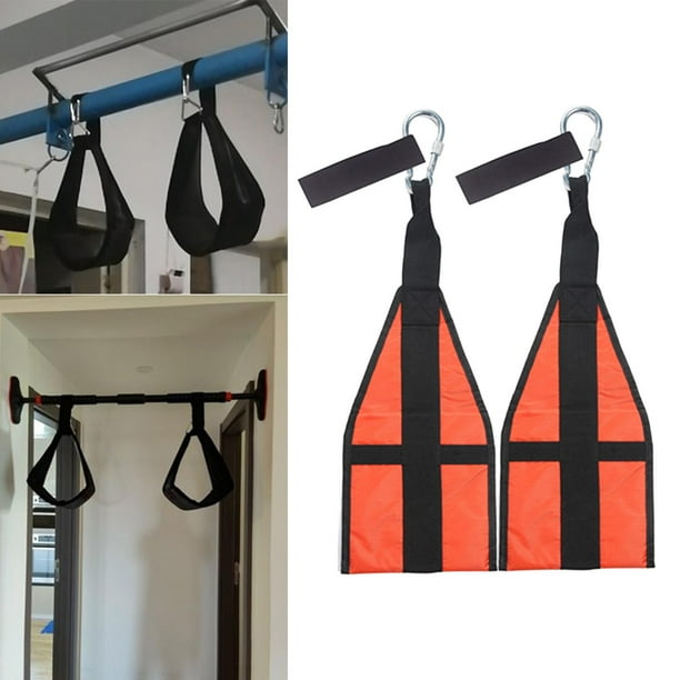 Hanging Ab Straps Heavy Duty Abdominal Muscle Building Horizontal Bar ...