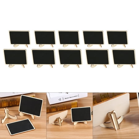 Cergrey Mini Blackboard, Mini Chalkboard, 10PCS Memo Board Wooden Mini ...