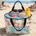 Beige Gourd Beach Bag for Women, Large Breathable Mesh Beach Tote Bag ...