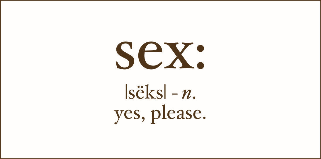 Sex Yes Please Vinyl Decal Large Brown