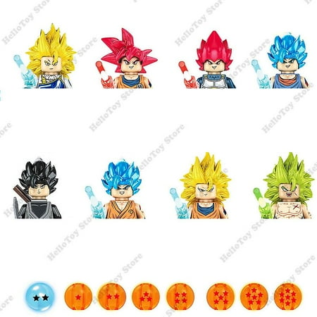 Dragon Ball Z Anime Cartoon Action Figure Son Goku Vegeta Broli Mini ...