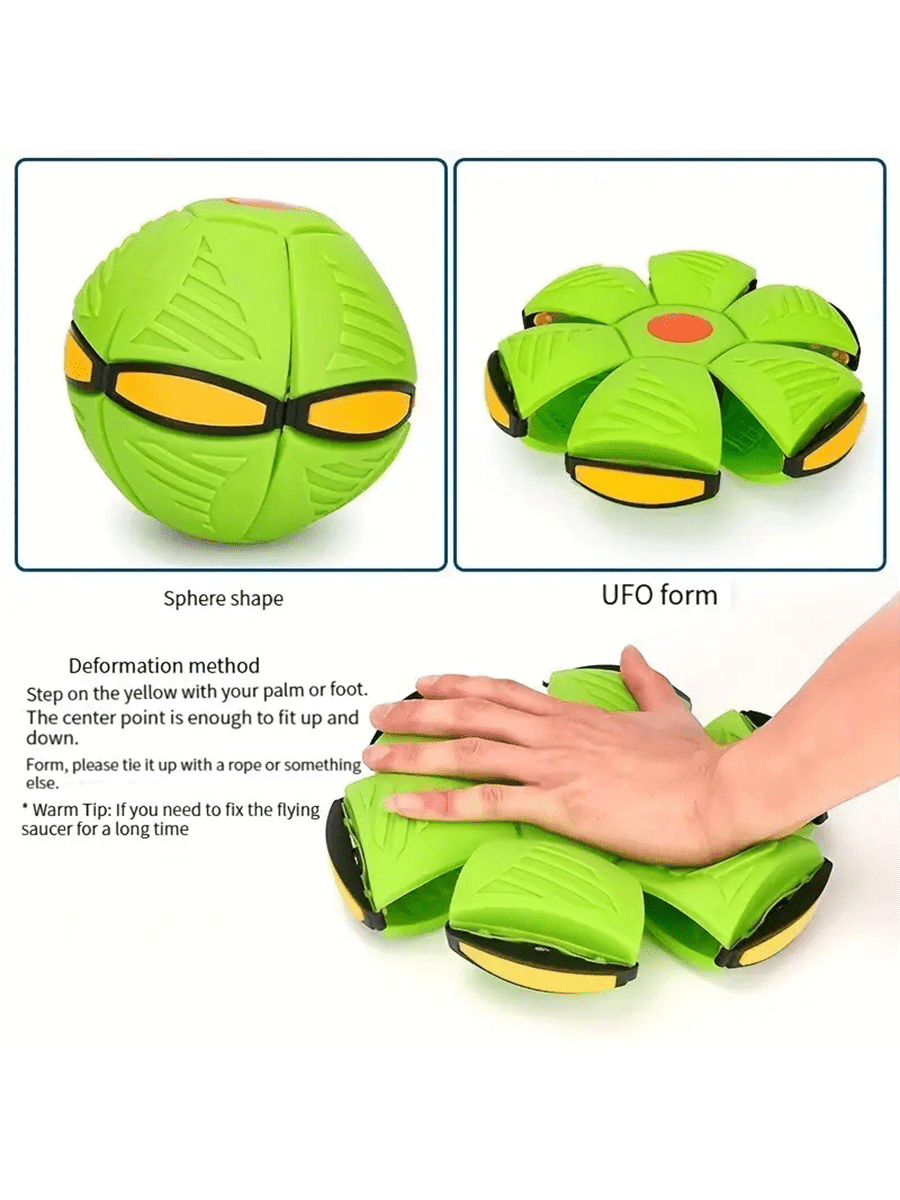 Bounce Ball, Elastic Step Ball Toy, UFO Transformation Ball, Inflatable ...