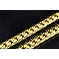 10K Heavy 13.00MM Yellow Gold Miami Cuban Link Franco Chain Necklace 36 ...