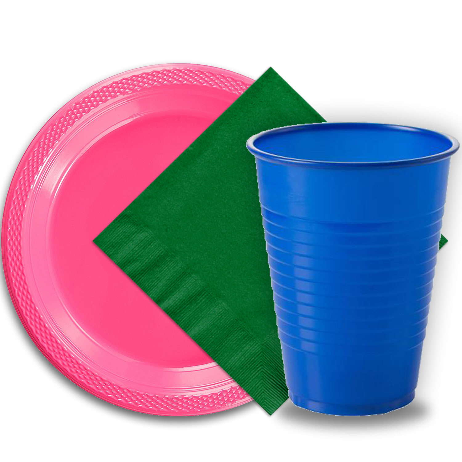 50 Hot Pink Plastic Plates 9 50 Dark Blue Plastic Cups 12 Oz 50-hot-pink-plastic-plates-9-50-dark-blue-plastic-cups-12-oz