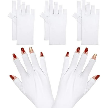 Nail Gloves Uv Shield Gloves Fingerless Gloves Nail Art Dryer Tool ...