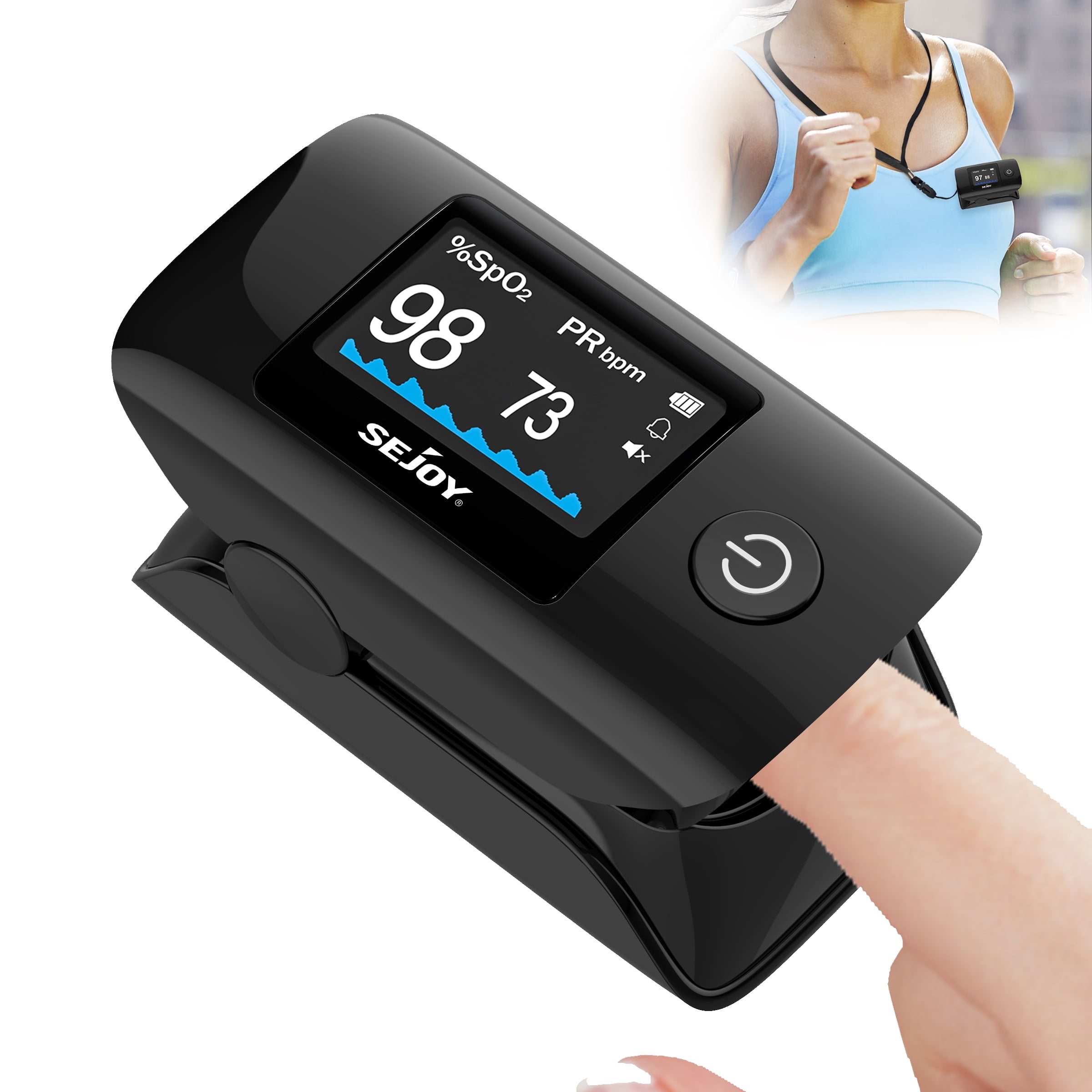 Sejoy Pulse Oximeter Fingertip,Oxygen Finger Monitor,Blood Oxygen ... Sejoy Pulse Oximeter Fingertip,Oxygen Finger Monitor,Blood Oxygen ...
