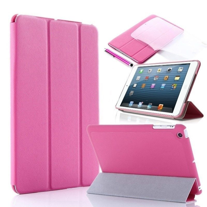 Ultra Slim Smart PU Leather Case Cover for Apple iPad Air 1 - Hot Pink ...