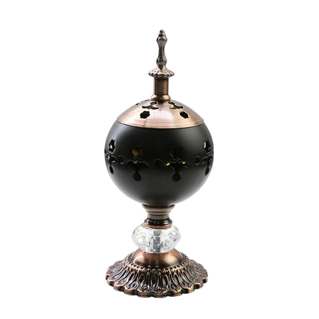 Iron Electroplate Metal Art Censer Holder Home Tea House C - Walmart.com