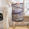 Aihimol Mesh Popup Laundry Hamper Foldable Dirty Clothes Basket -Up ...