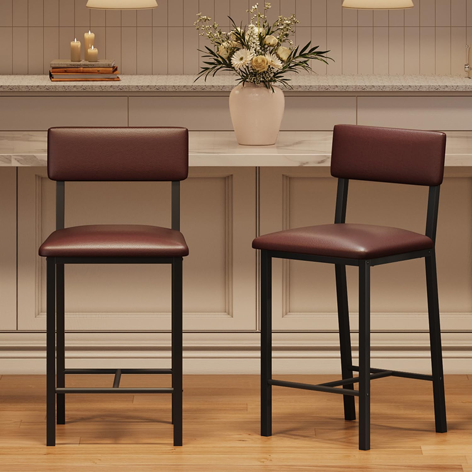 Click here for Akdsteel Set Of 2 Counter Height Bar Stools  25 In... prices