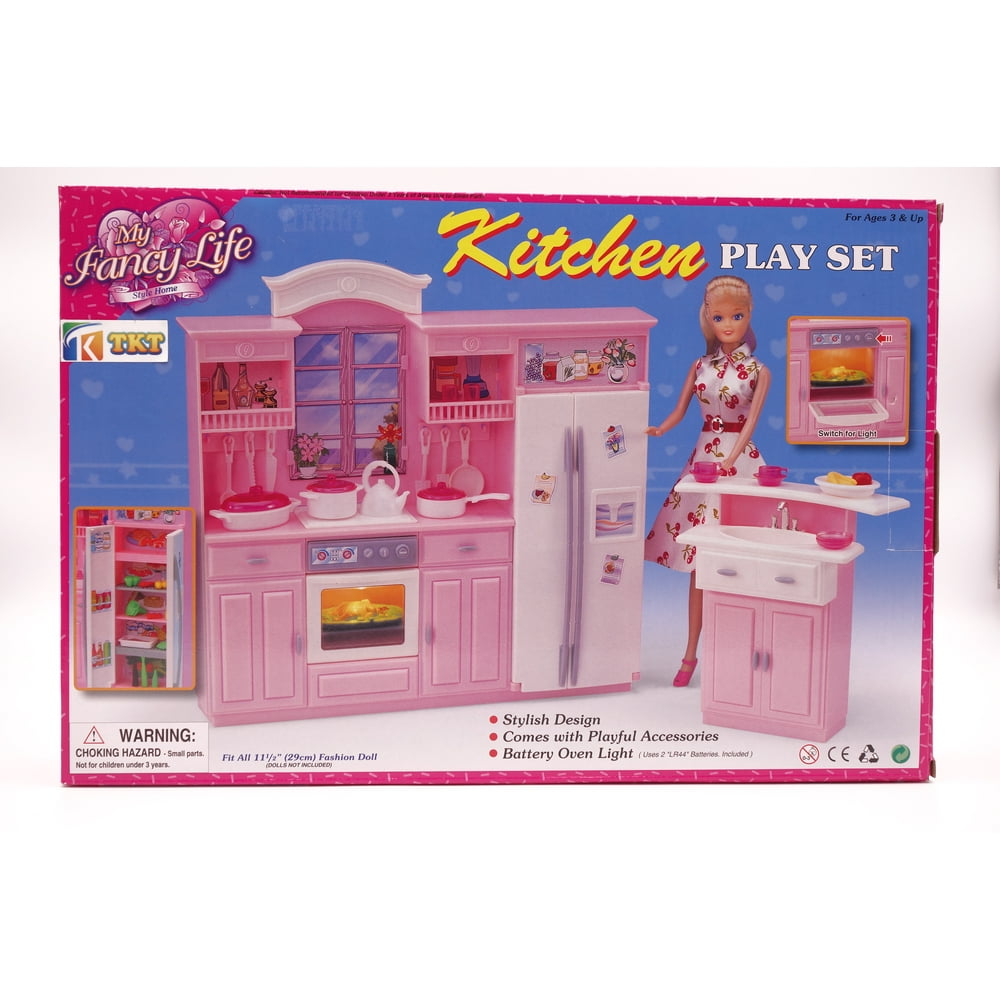 My Fancy Life Kitchen Play Set for 11.5" dolls & Dollhouse Furniture By ...