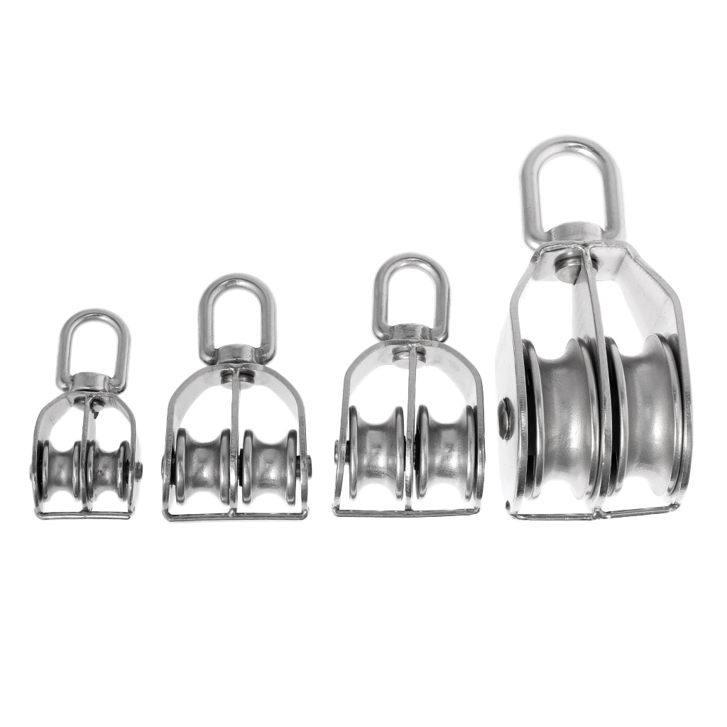 Buy Swivel Pulley Sheave Rigging Metal Rope Hanging Lifting Wheel M20 ...