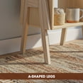 Lindon Stackable End Table Set with Solid Wood Oak Color Legs (Set of 2 ...