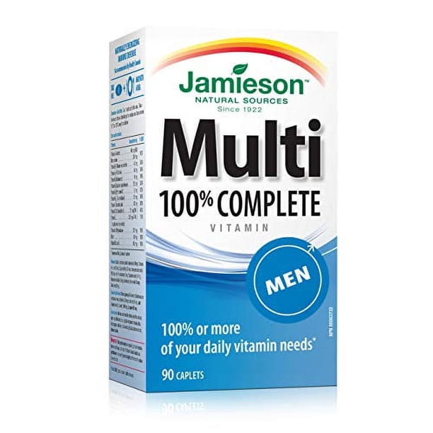100 percent Complete Multivitamin for Men - 90 Caplets - Walmart.ca