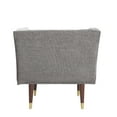 Chic Home Alma Accent Club Chair Clam Shell Linen-Textured Upholstery ...