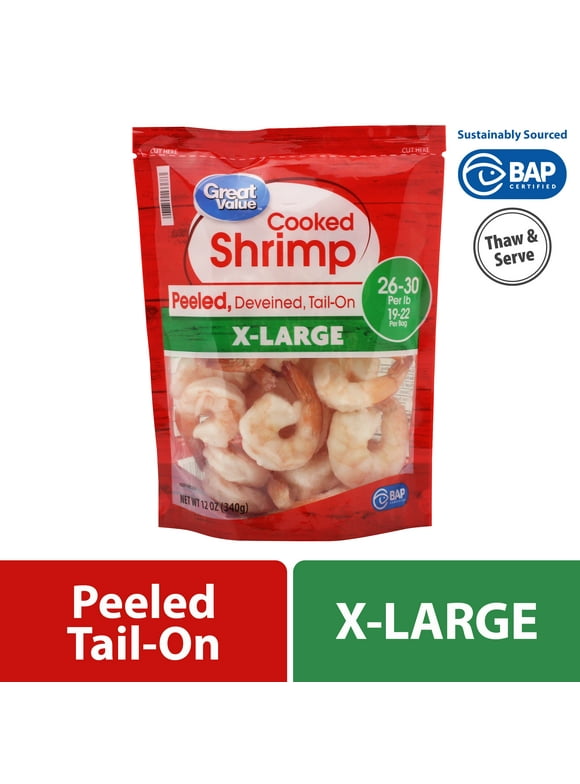 Cooked Shrimp in Seafood Meal Options - Walmart.com