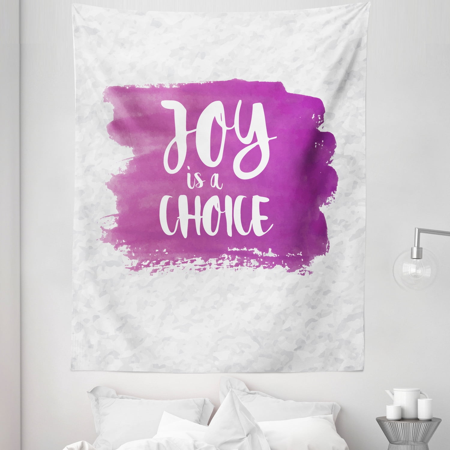 Fuchsia Tapestry, Joy is a Choice Words on Paintbrush Strokes Positive ...