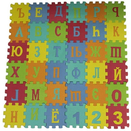 Kids Puzzle Mat, 90cm Russian Arabic Alphabet Kids Carpet Foam EVA ...
