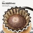 Natural Paper Coffee Filters High Efficiency Unbleached Coffee Filter ...