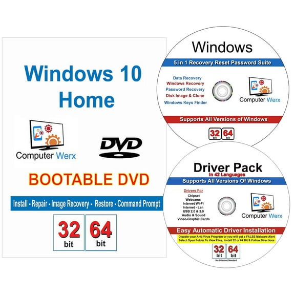 Computer Werx Windows 11 USB Repair & Reinstallation Drive 64 Bit for ...