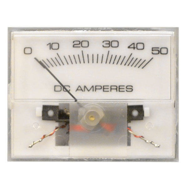 Marine Boat DC Amp Gauge 0-50 White Face - Walmart.com