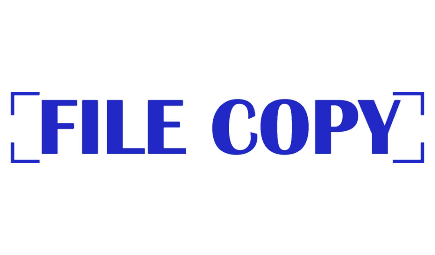 Printtoo File Copy Self Inking Rubber Stamp Pre-Inked Office Stamp ...