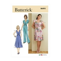 Butterick Sewing Pattern 6959 - Misses' Dress with Short and Long ...