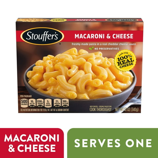 Stouffer's Macaroni and Cheese Pasta Frozen Meal, 12 oz (Frozen ...