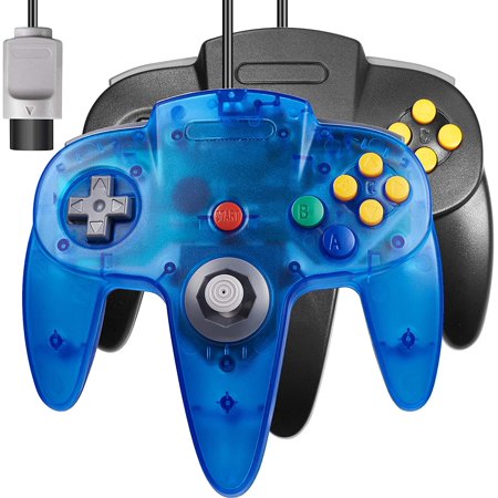 2 Pack Classic 64 Controller, FYBTO ame pad Joystick for 64 - Plug ...