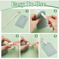 12Pcs 6 Styles PU Leather Luggage Tag Straps Suitcase Name Tag Holders ...