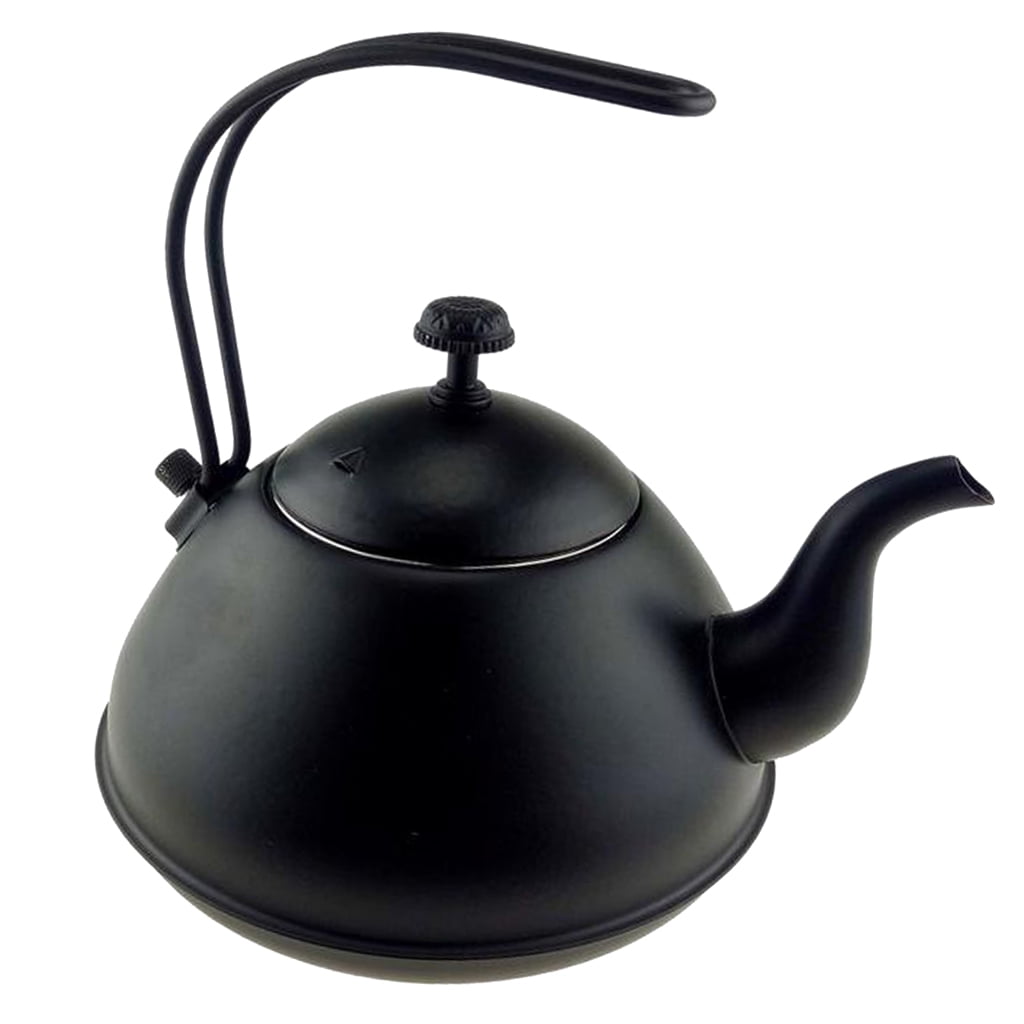 Stainless Steel Tea Kettle Tea Pot Teaware 0L/1.5L - 1.5L Black ...