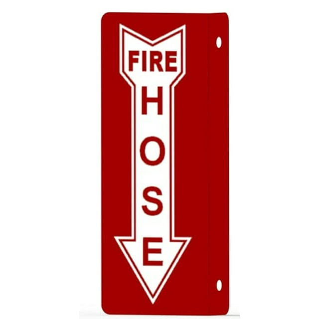FIRE Hose Arrow Down Projection Sign-FIRE Hose Hallway Sign (RED ...