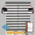 Cordless Zebra Window Blinds Black 34"W X 64"H Day and Night Light ...
