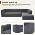 Sectional Couch, 110.2*72.8" Modular Sectional, Modern Minimalist ...